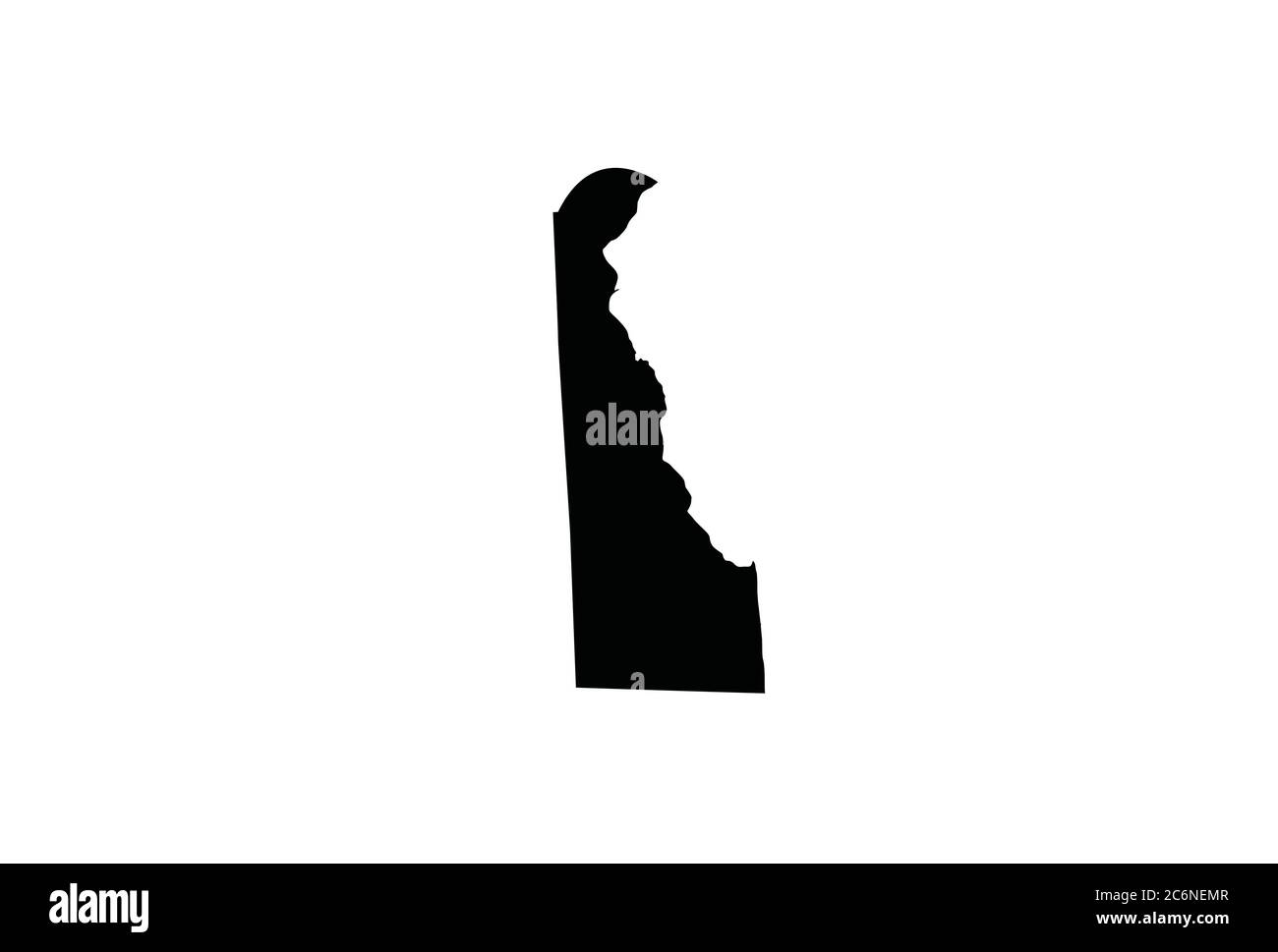 Delaware map outline U.S. state vector illustration Stock Vector Image ...