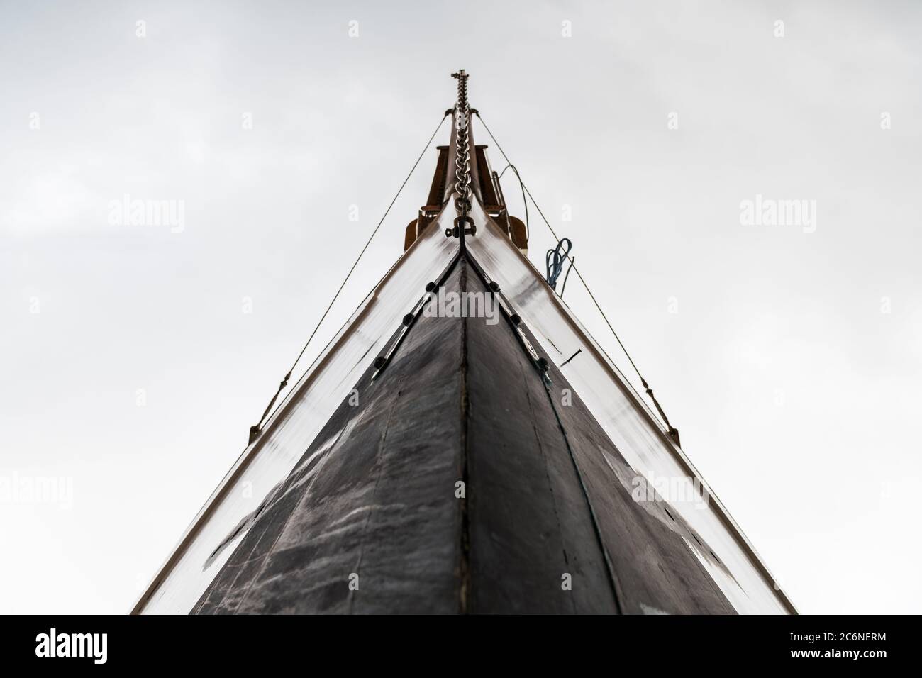 Wooden sailing yacht bow hi-res stock photography and images - Alamy