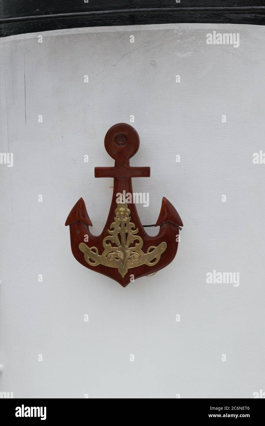 DUBLIN, IRELAND - SEP 08 2019: Mexican sailing ship ARM Cuauhtemoc in ...