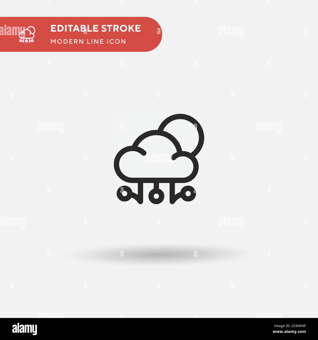 Hail Simple vector icon. Illustration symbol design template for web ...