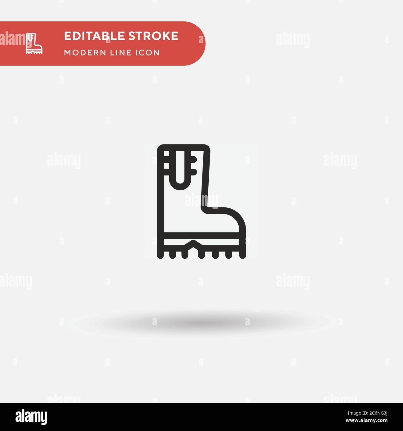 Boot Simple vector icon. Illustration symbol design template for web ...