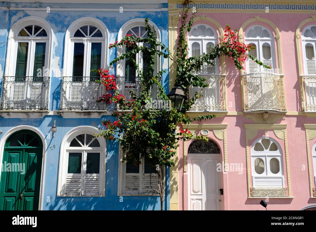 Traditional portuguese colonial architecture color hi-res stock ...