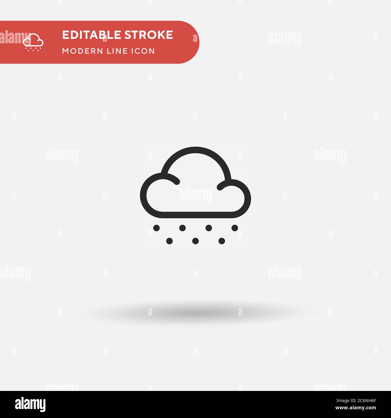 Snowing Simple vector icon. Illustration symbol design template for web ...
