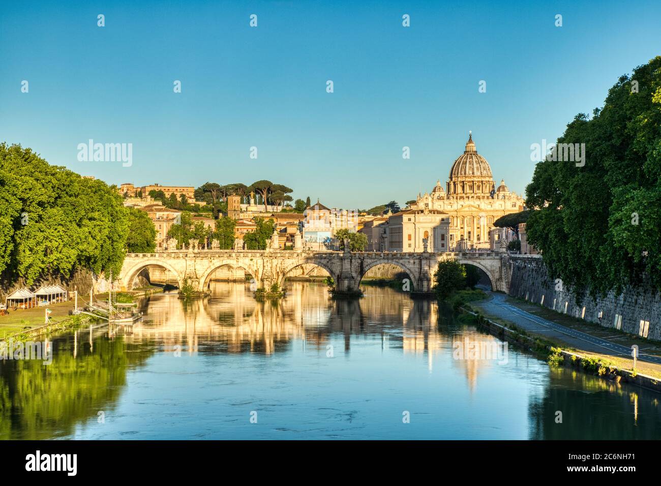 St. Peter's Cathedral in Rome at Sunset, Italy Keywords: rome, vatican ...