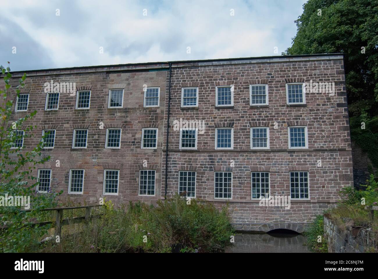 The historic Cromford Mills in the Derbyshire Peak District Stock Photo ...