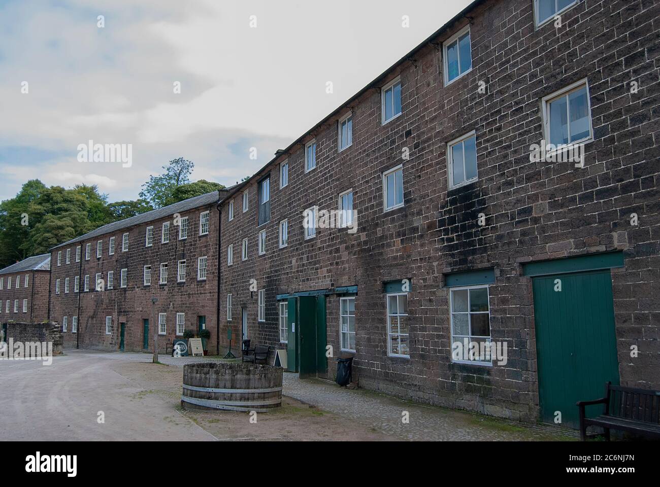 The historic Cromford Mills in the Derbyshire Peak District Stock Photo ...