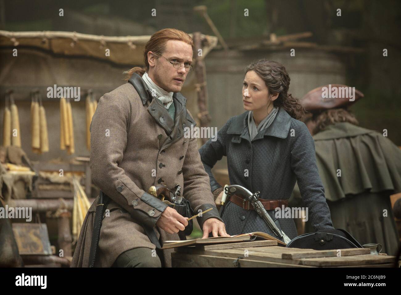 CAITRIONA BALFE and SAM HEUGHAN in OUTLANDER (2014), directed by BRIAN ...