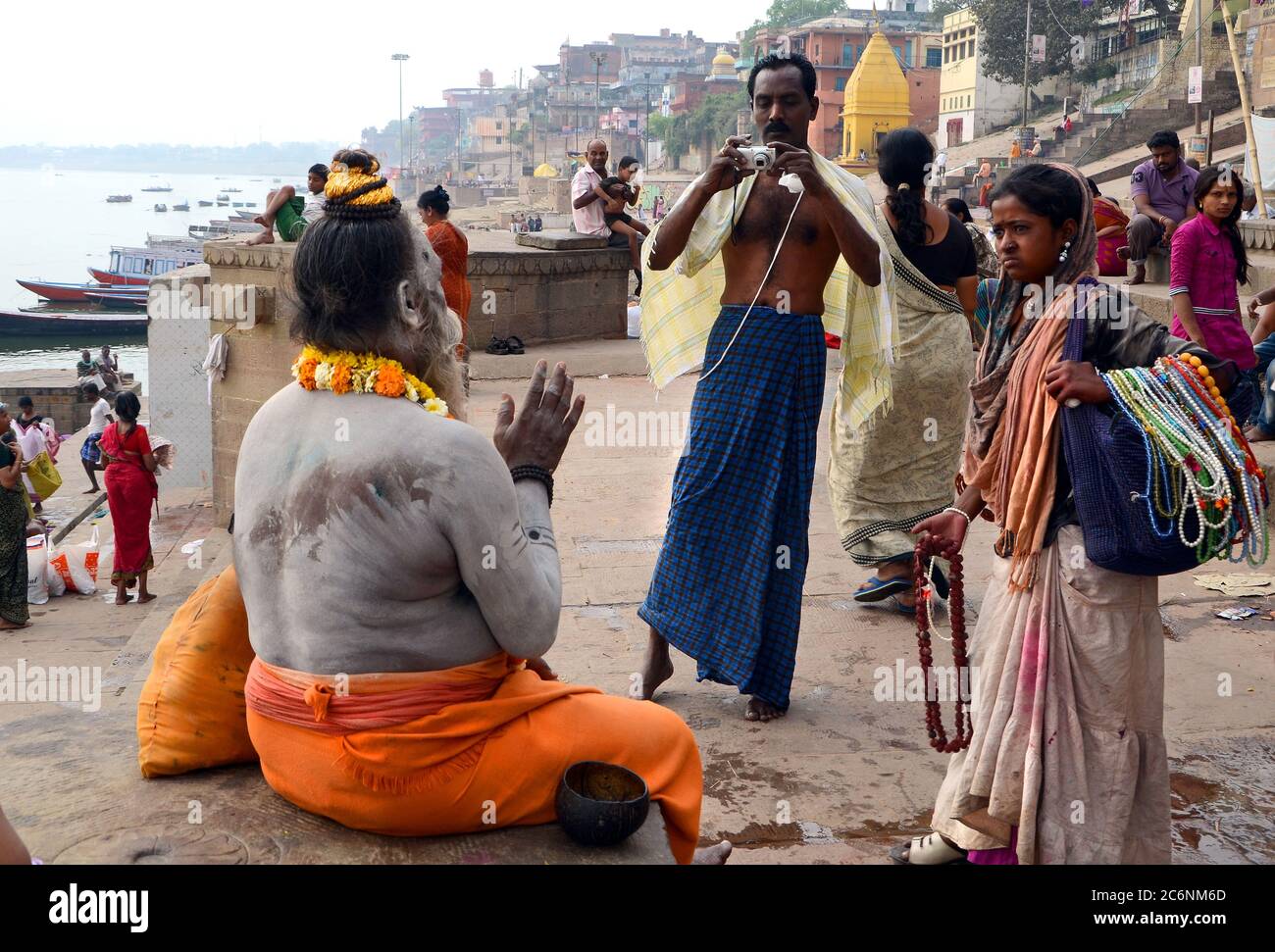 Ghats in Varanasi are riverfront steps leading to the banks of the ...