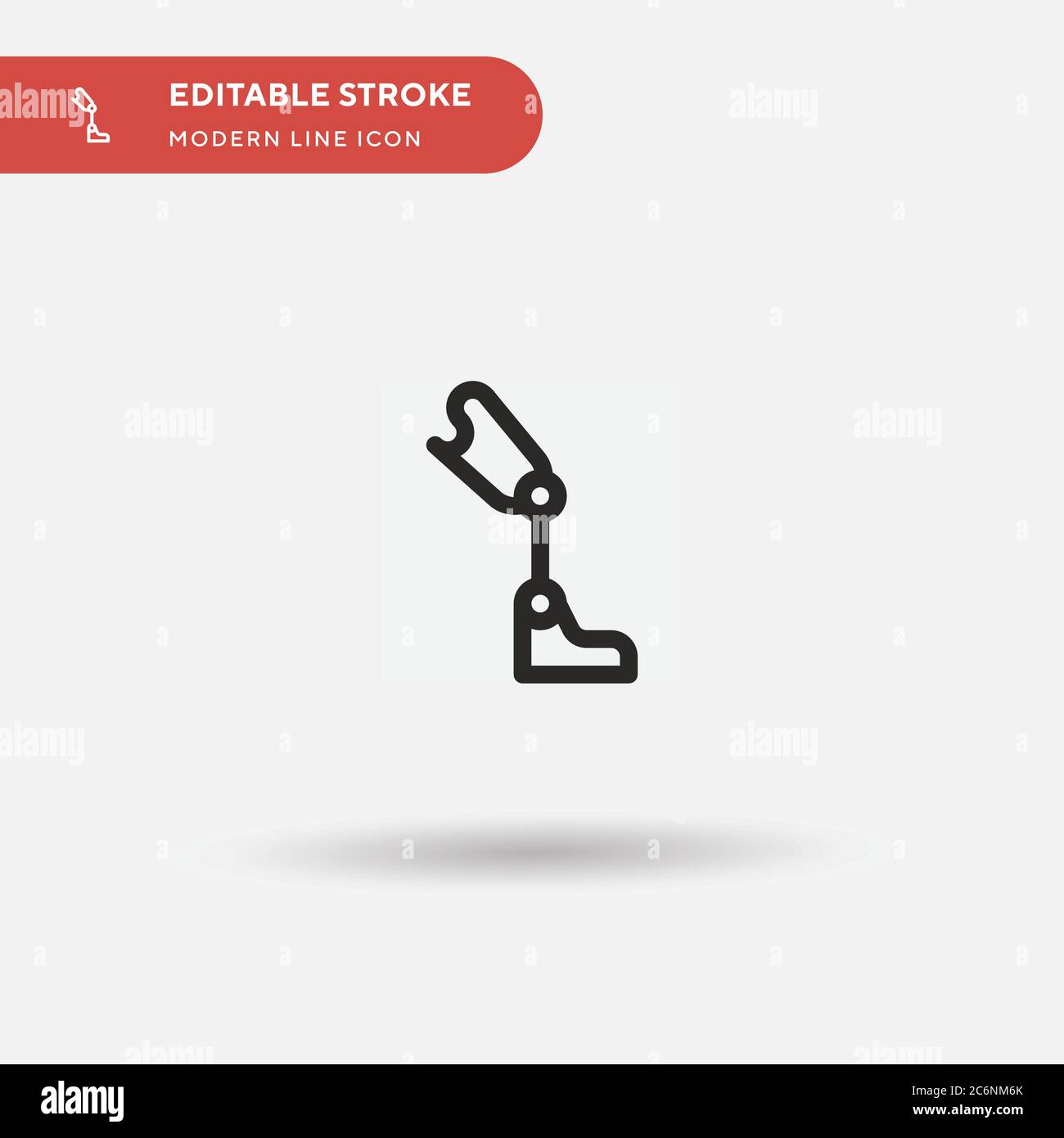 Prosthesis Simple vector icon. Illustration symbol design template for ...