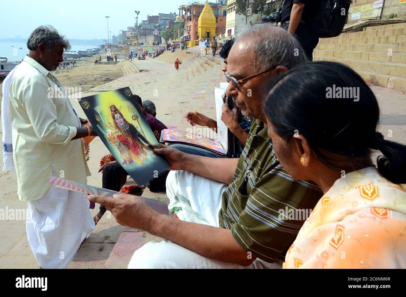 Ghats in Varanasi are riverfront steps leading to the banks of the ...