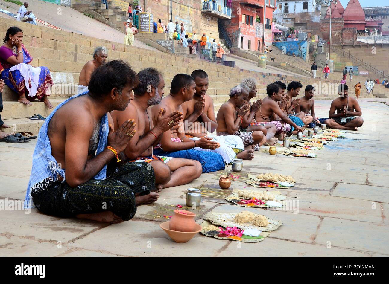 Ghats in Varanasi are riverfront steps leading to the banks of the ...
