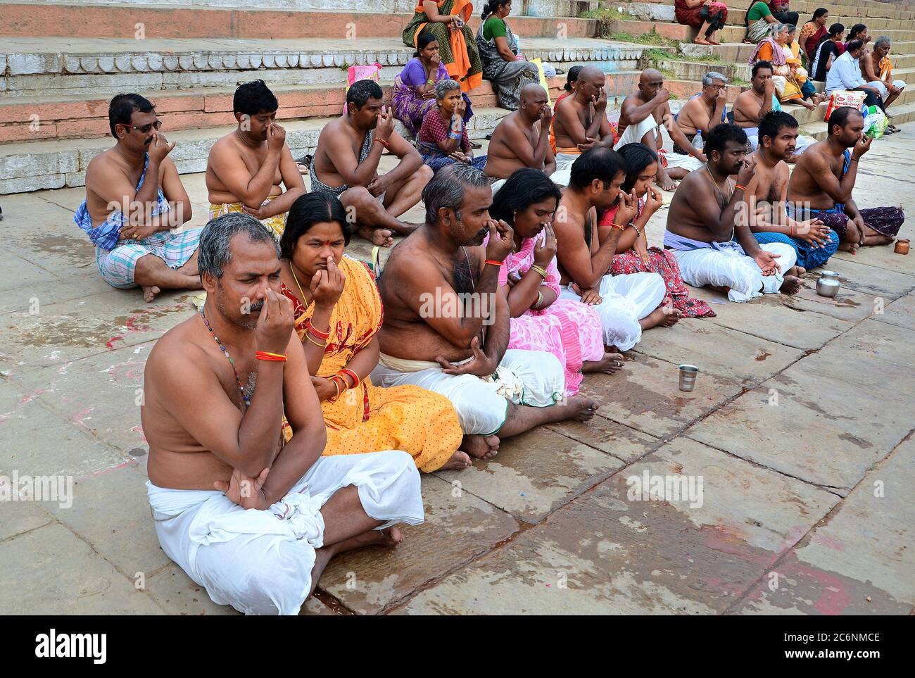 Ghats in Varanasi are riverfront steps leading to the banks of the ...