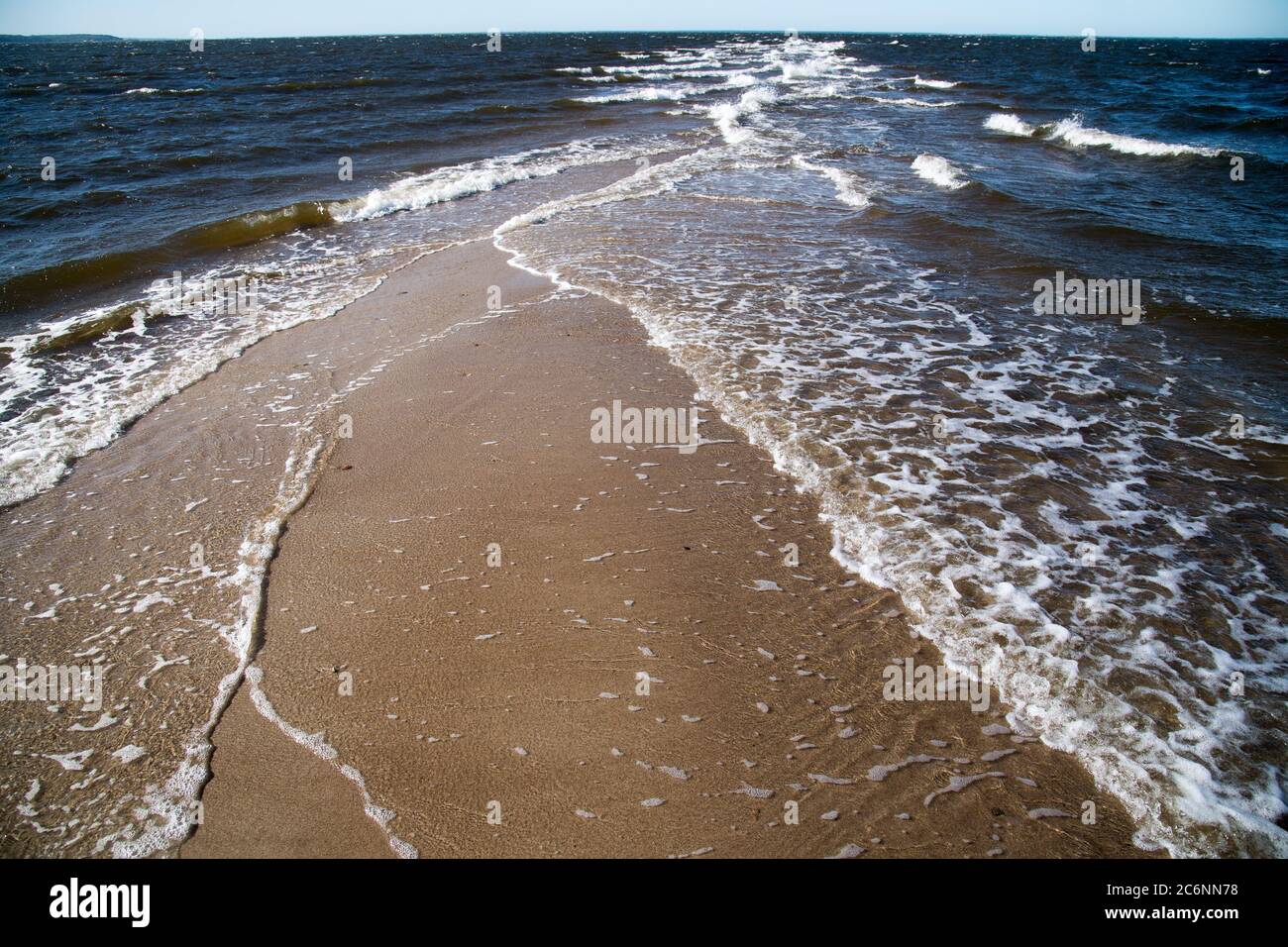 Sandy Cypel Rewski on Zatoka Pucka (Bay of Puck) in Rewa, Poland May ...
