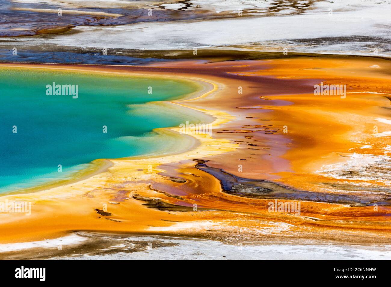 Colorful edge of Grand Prismatic hot Spring in Yellowstone National ...