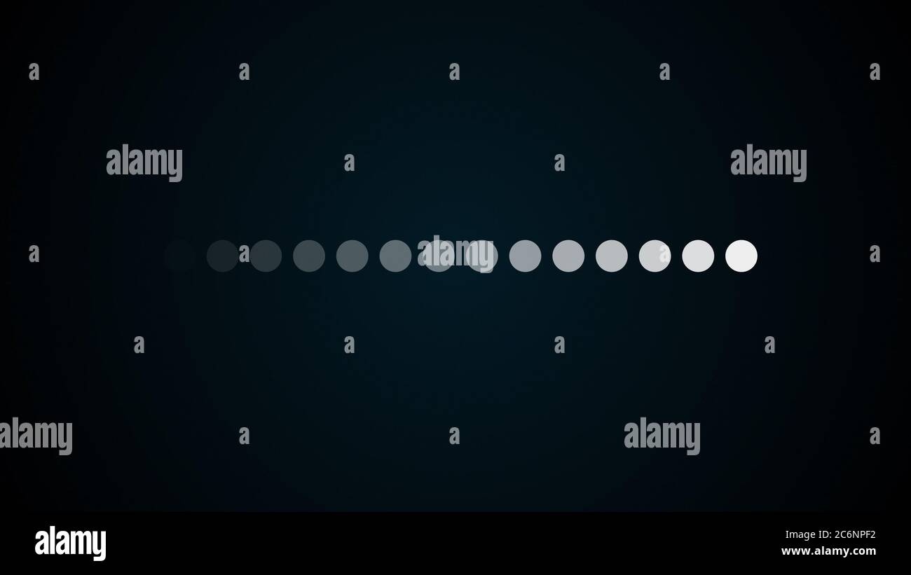 Loading bar, computer generated. Serial appearance and disappearance of ...