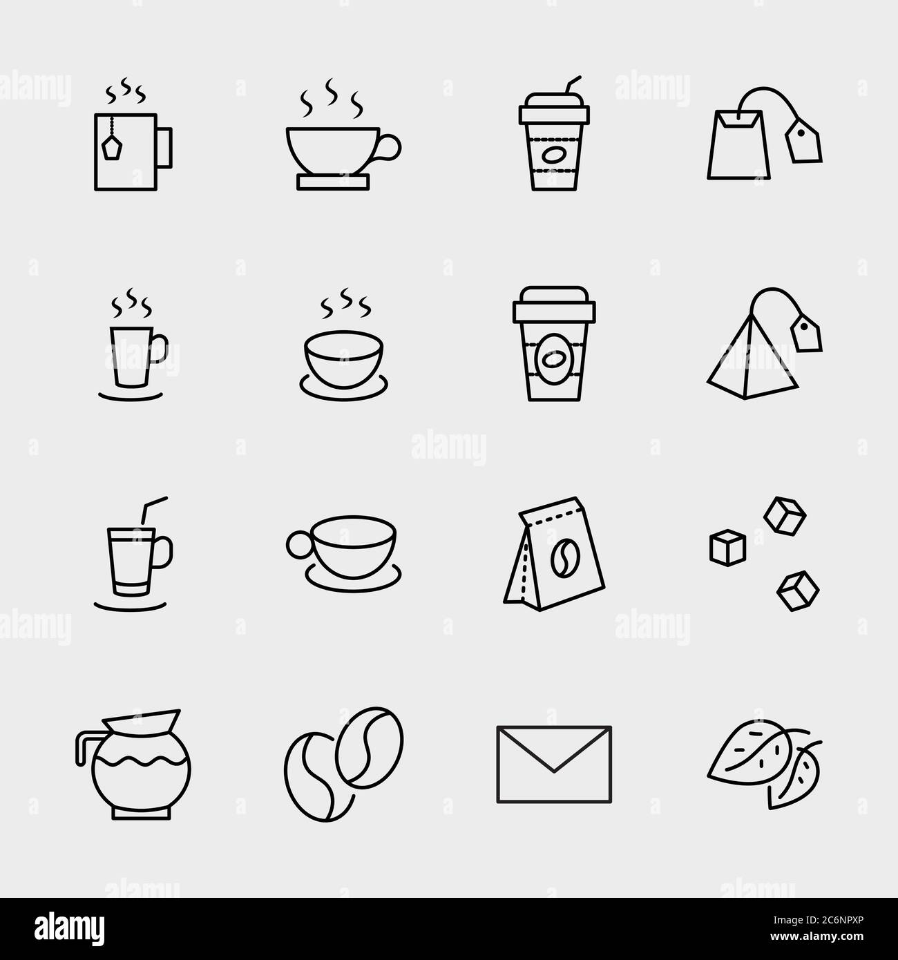 Set stroke food icons Stock Vector Images - Alamy
