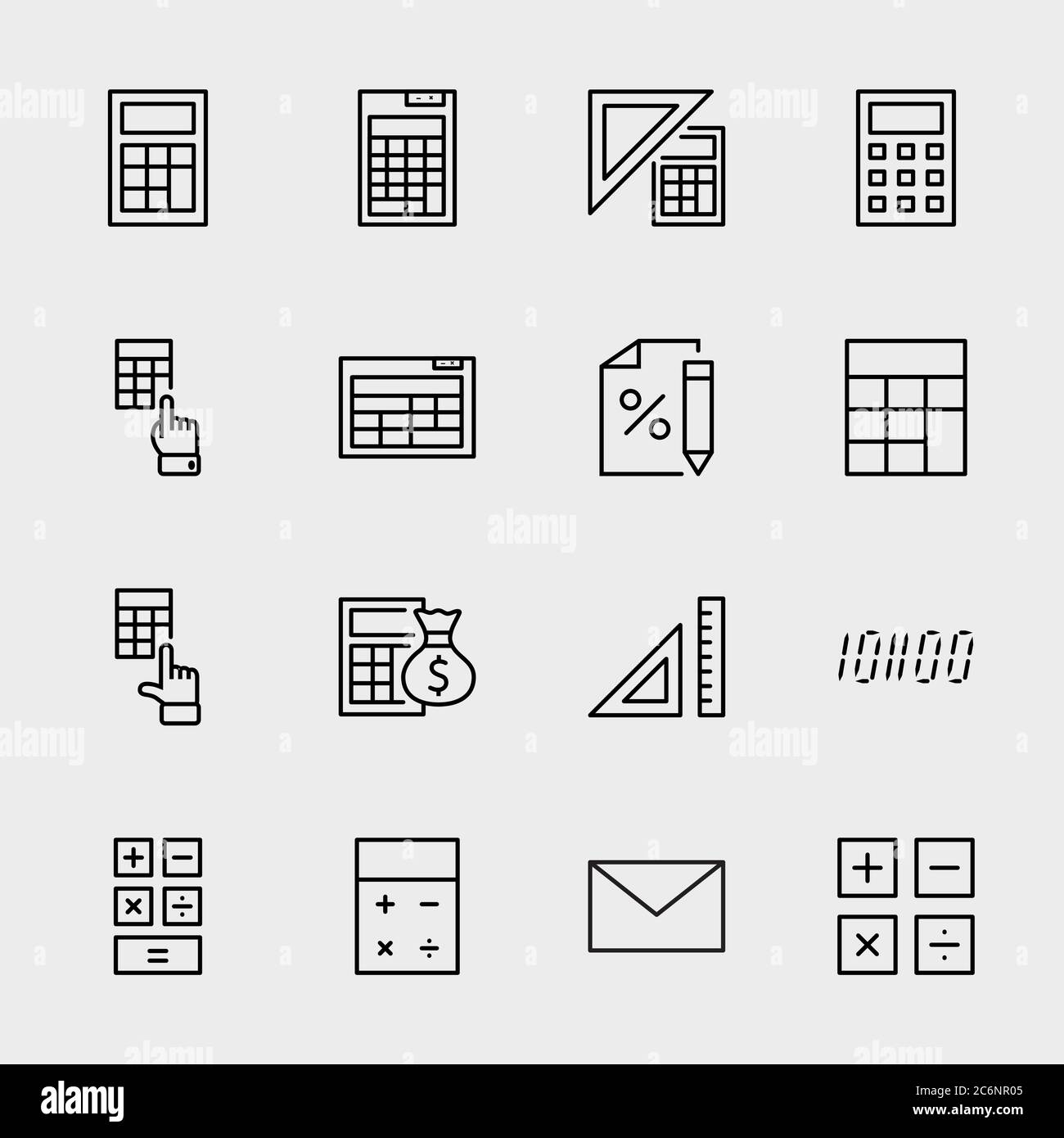 Calculator pencil tax Stock Vector Images - Alamy