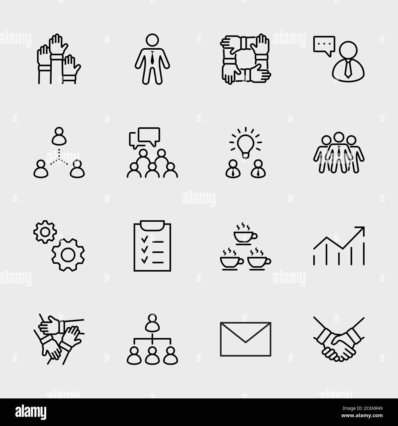 Team work icon Black and White Stock Photos & Images - Alamy