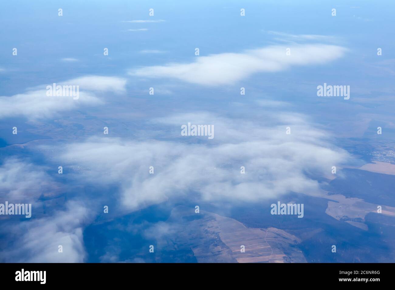light clouds in the haze Stock Photo - Alamy