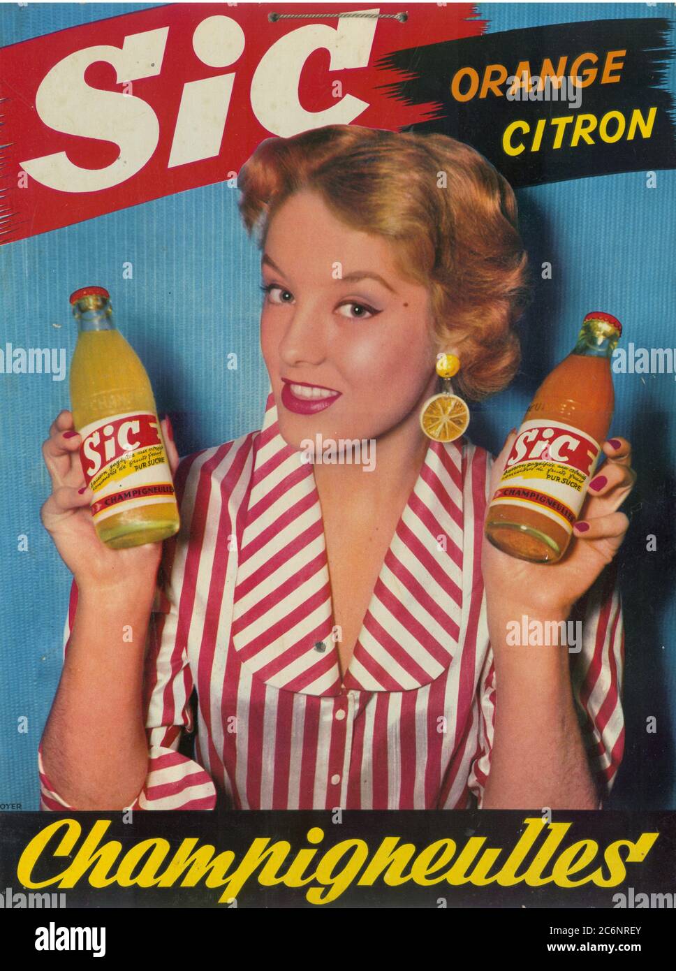 Carton PLV soda SIC Champigneulles vers 1960 Stock Photo - Alamy