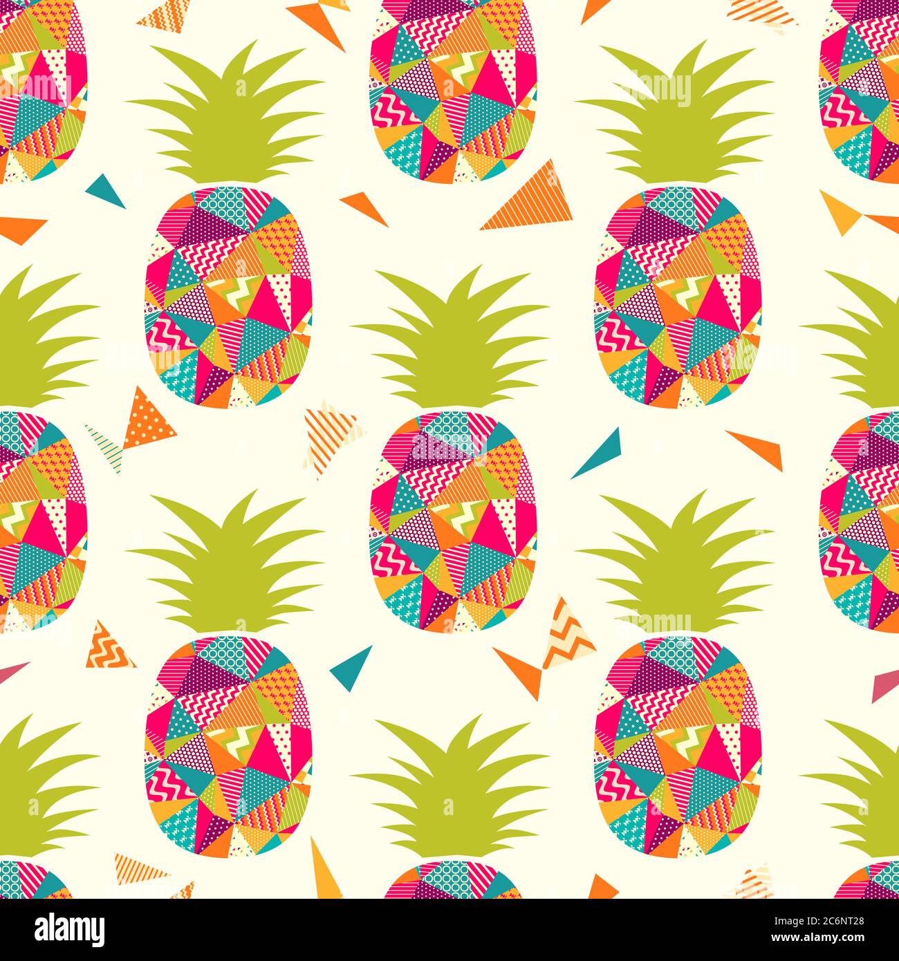 Pineapple seamless pattern vector illustration Stock Vector Image & Art ...