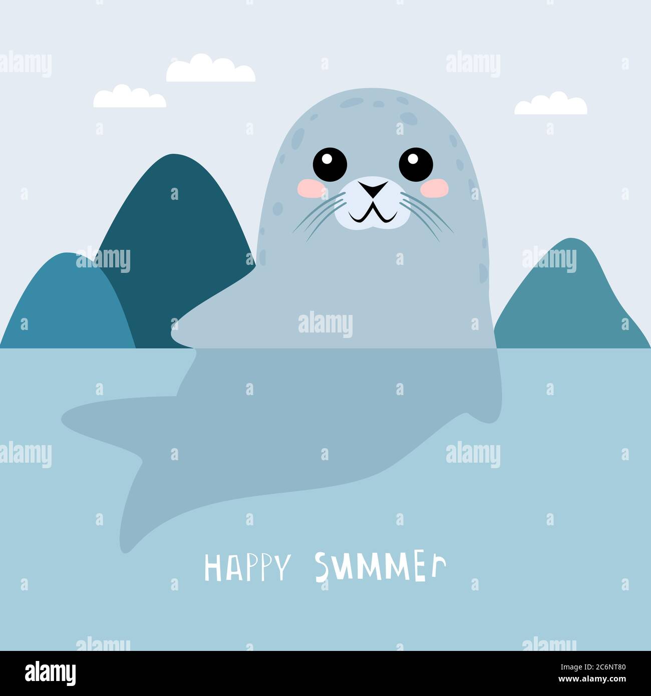 Cute Cartoon Seal
