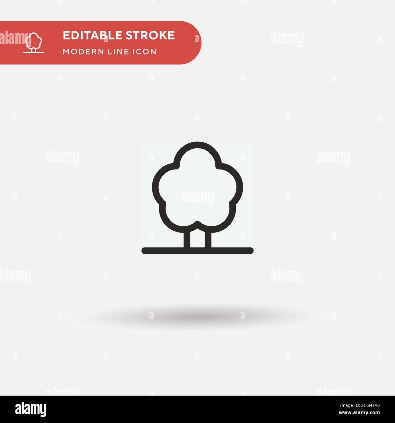Tree Simple vector icon. Illustration symbol design template for web ...