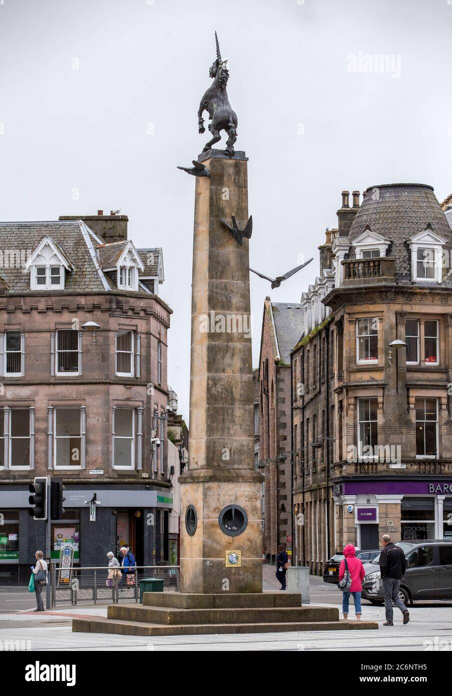 The Mercat Cross in Falcon Square, Inverness Stock Photo - Alamy