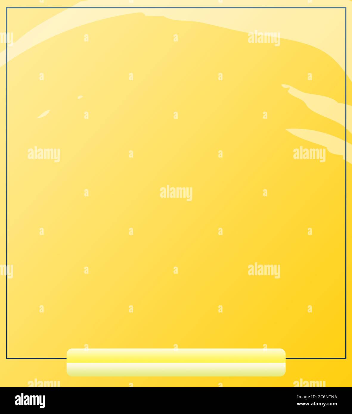 Modern Empty Yellow Square Frame Template Design Without Any Text-For ...