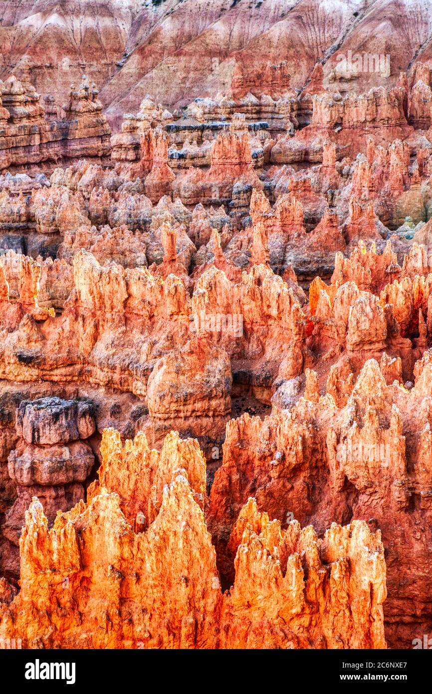 Bryce Canyon National Park at Sunset, View from Sunset Point, Formation ...