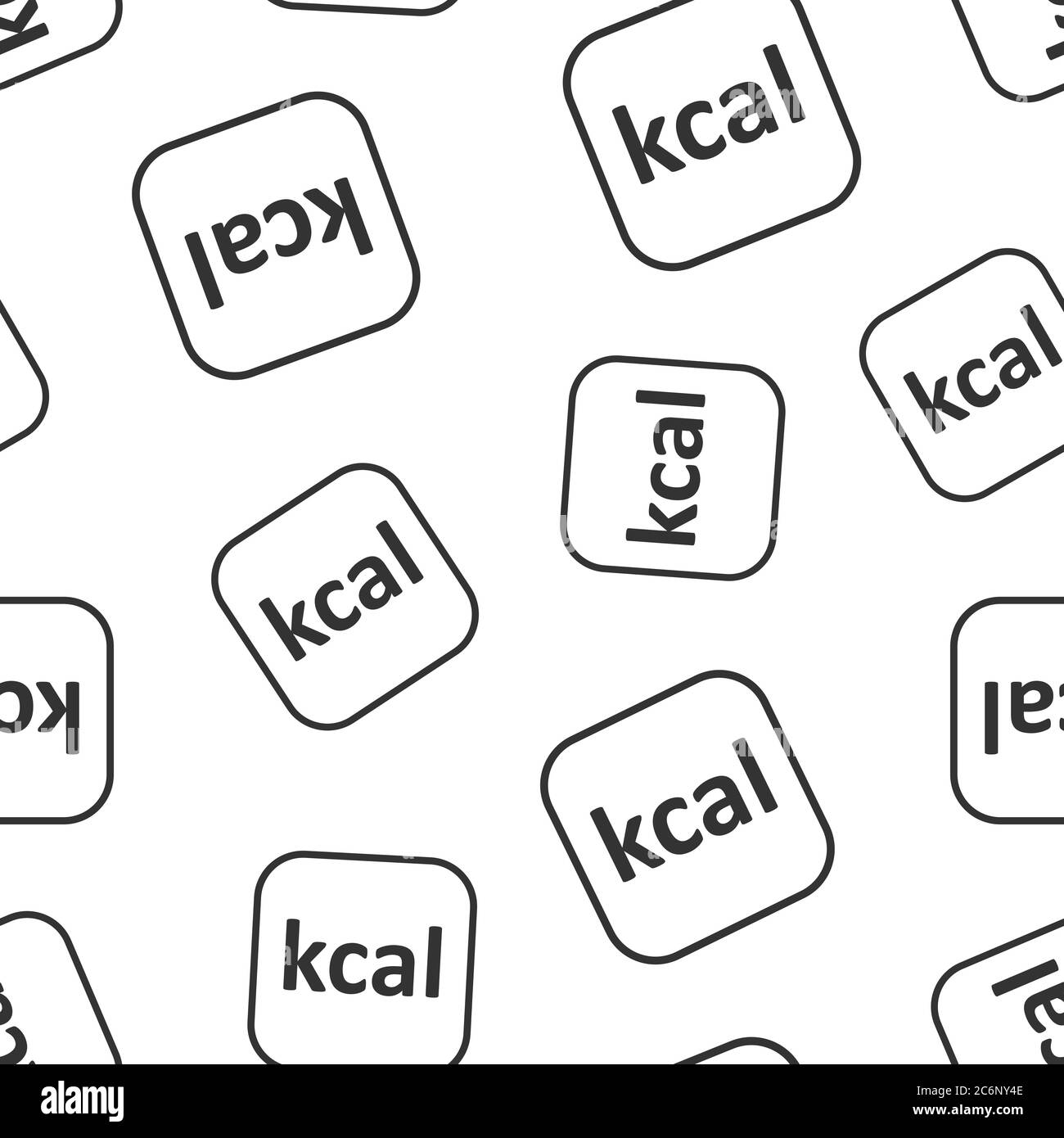 Kcal icon in flat style. Diet vector illustration on white isolated ...