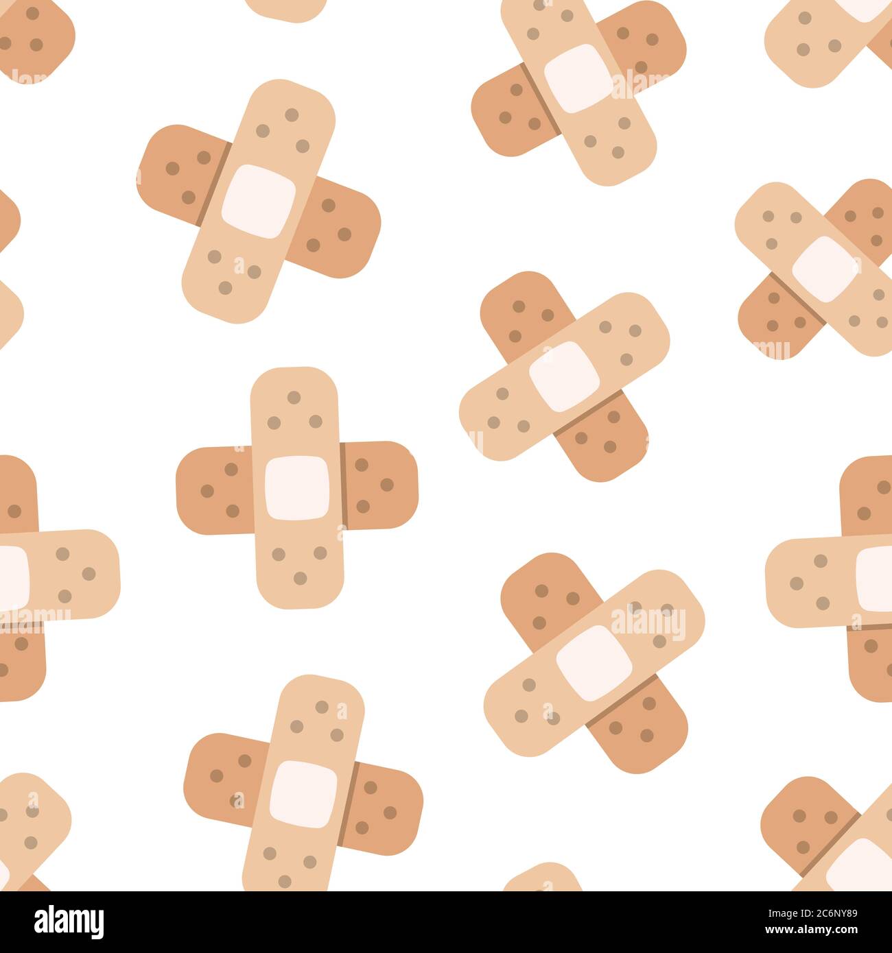 Bandage icon in flat style. Plaster vector illustration on white ...