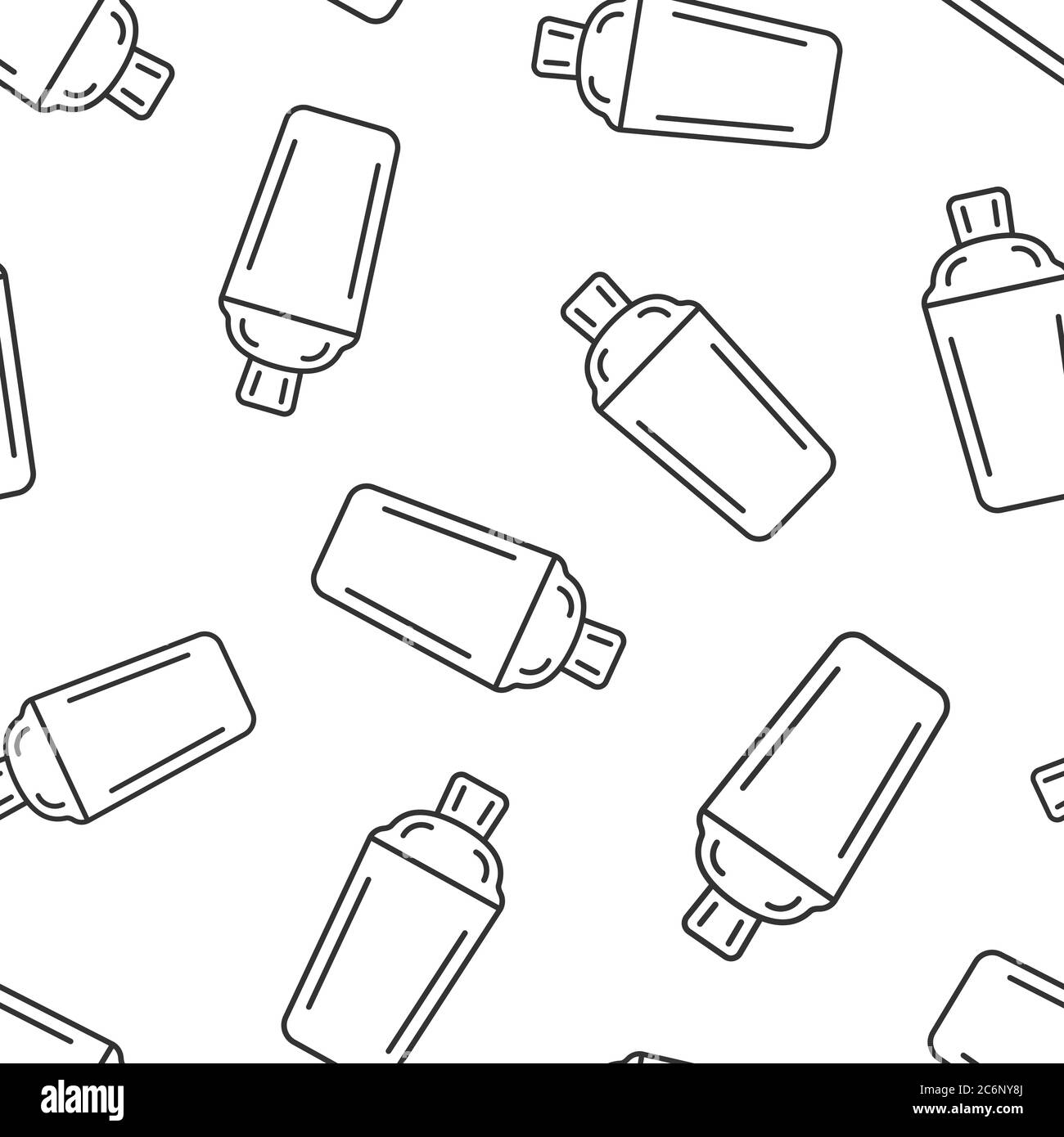 Shaker cocktail icon in flat style. Alcohol bottle vector illustration ...