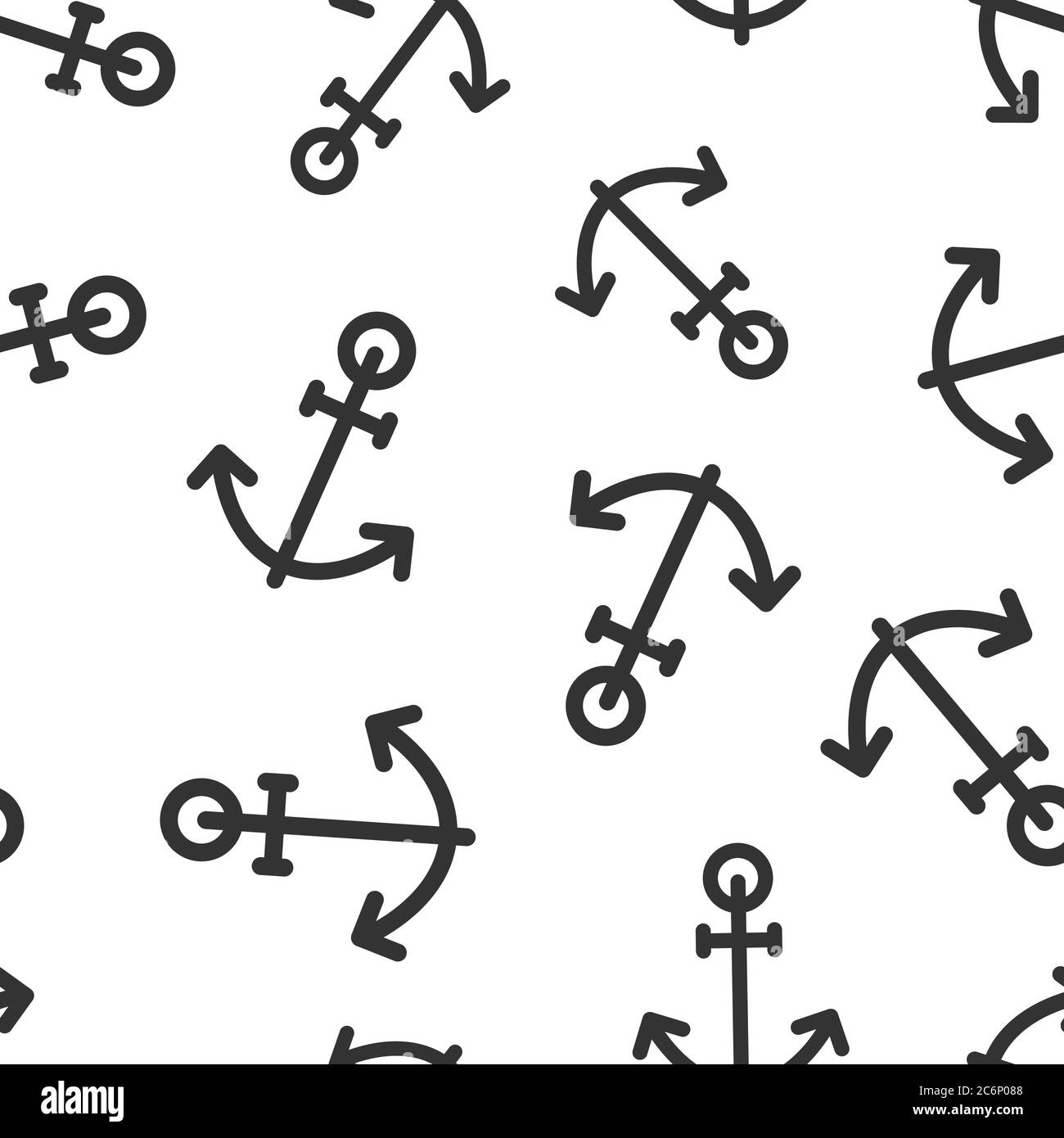 Boat anchor icon in flat style. Vessel hook vector illustration on ...