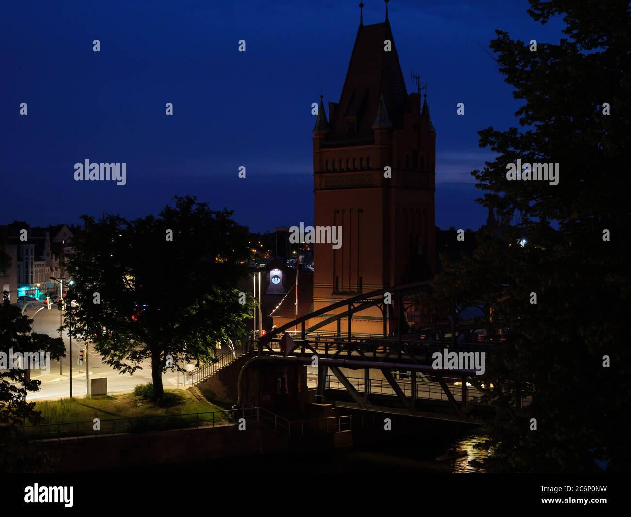 Lubeck at night Stock Photo - Alamy
