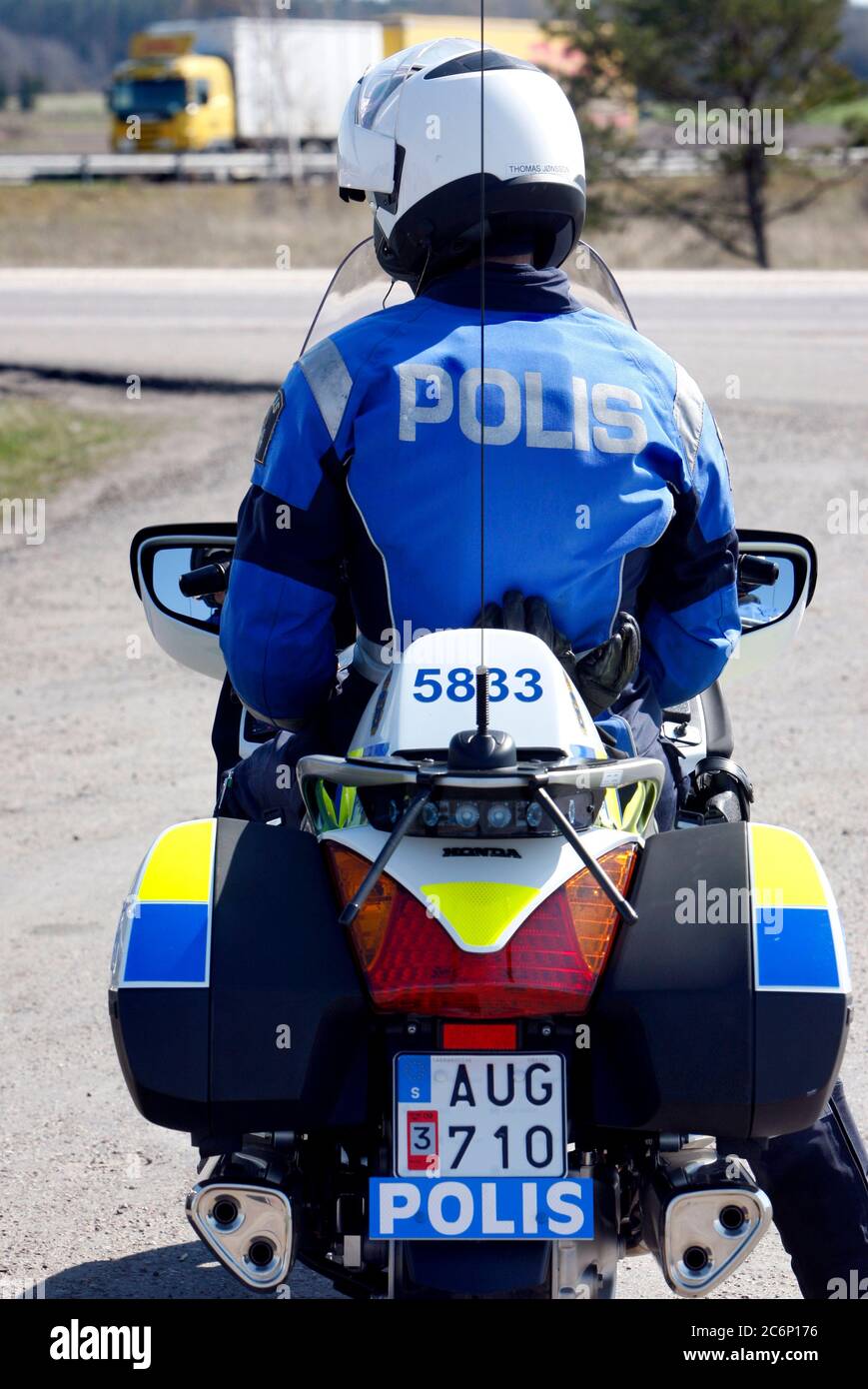 Traffic motorway police motorcycle hi-res stock photography and images ...