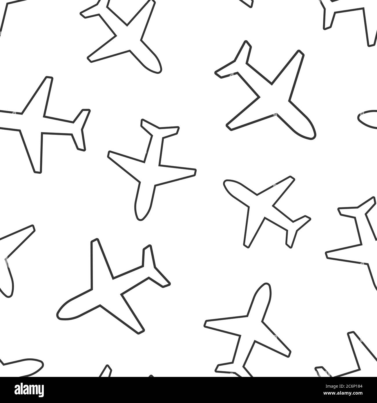 Plane icon in flat style. Airplane vector illustration on white ...