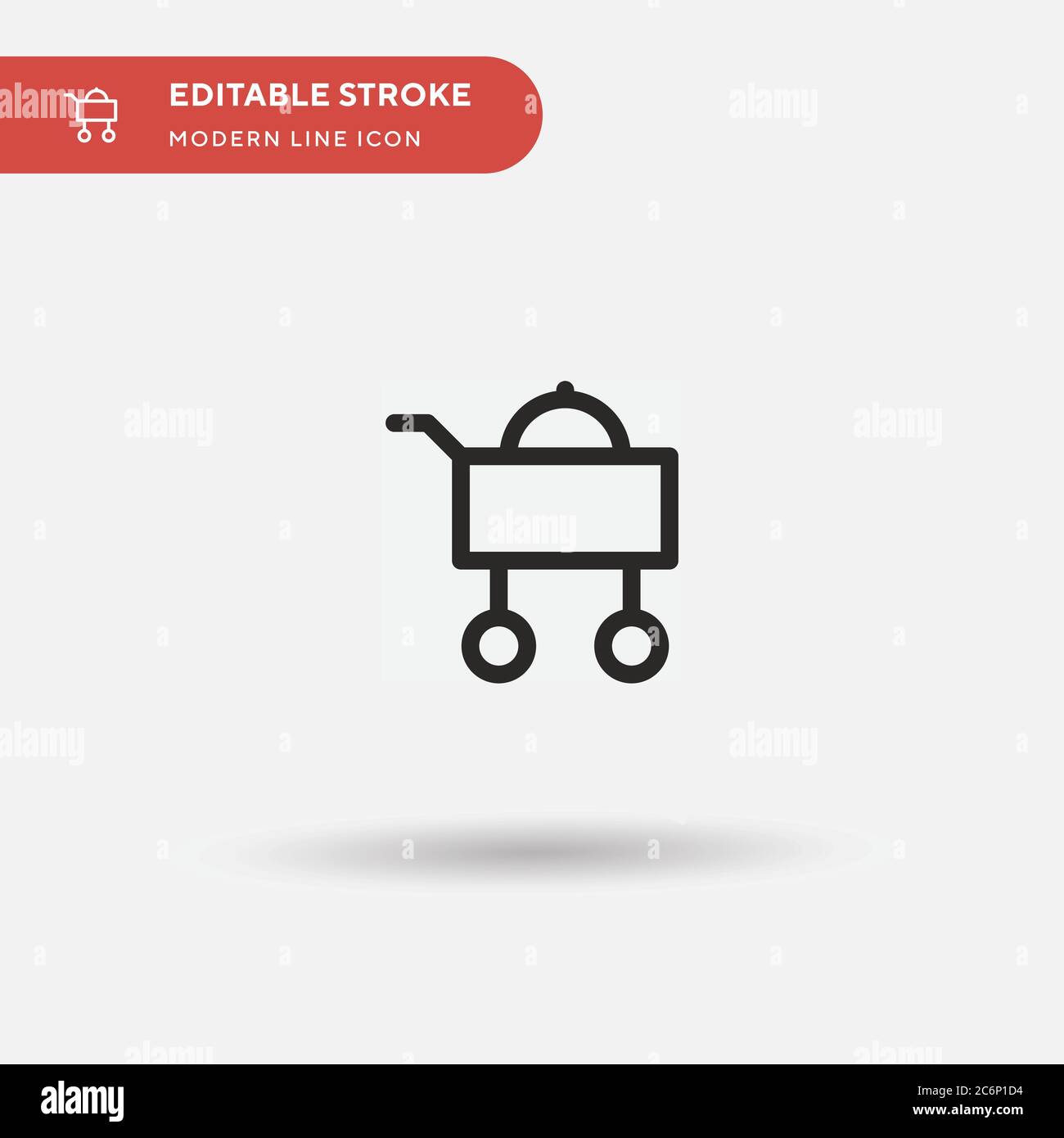 Room Service Simple vector icon. Illustration symbol design template ...