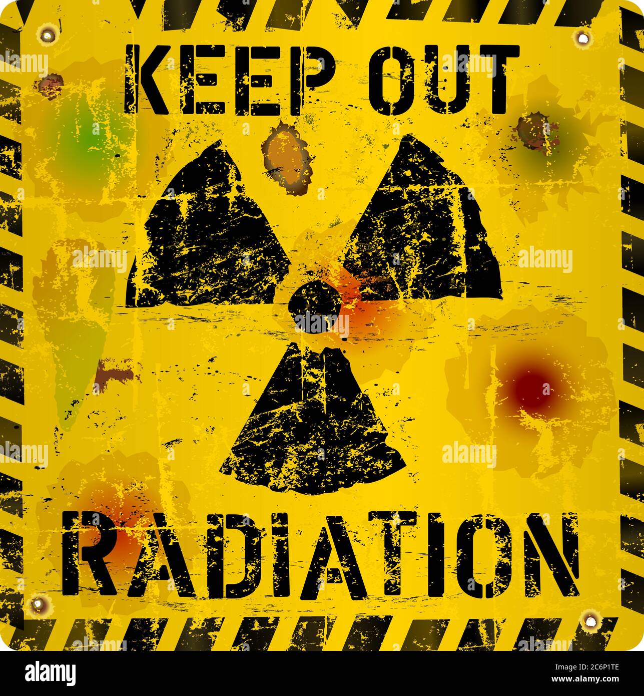 Radiation warning sign, vector illustration Stock Vector Image & Art ...