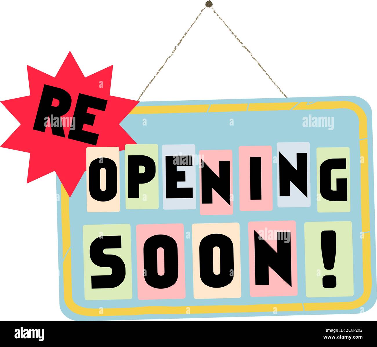 Welcome back opening label Stock Vector Images - Alamy