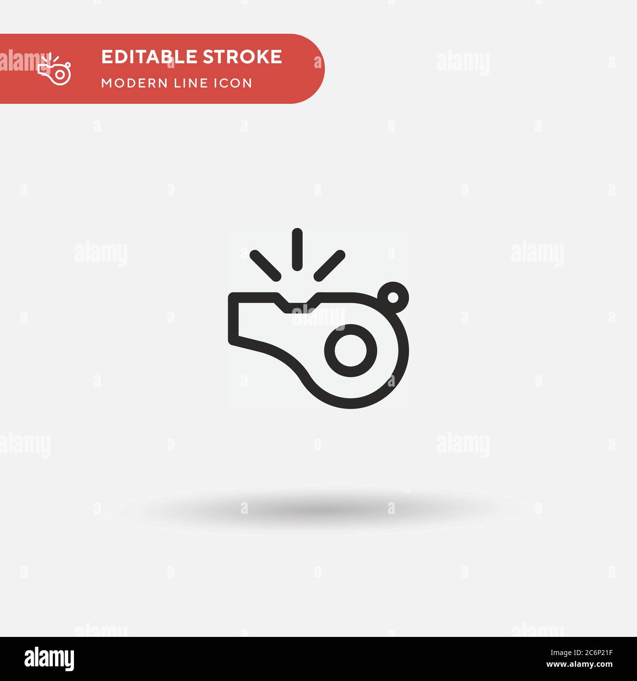 Whistle Simple vector icon. Illustration symbol design template for web ...