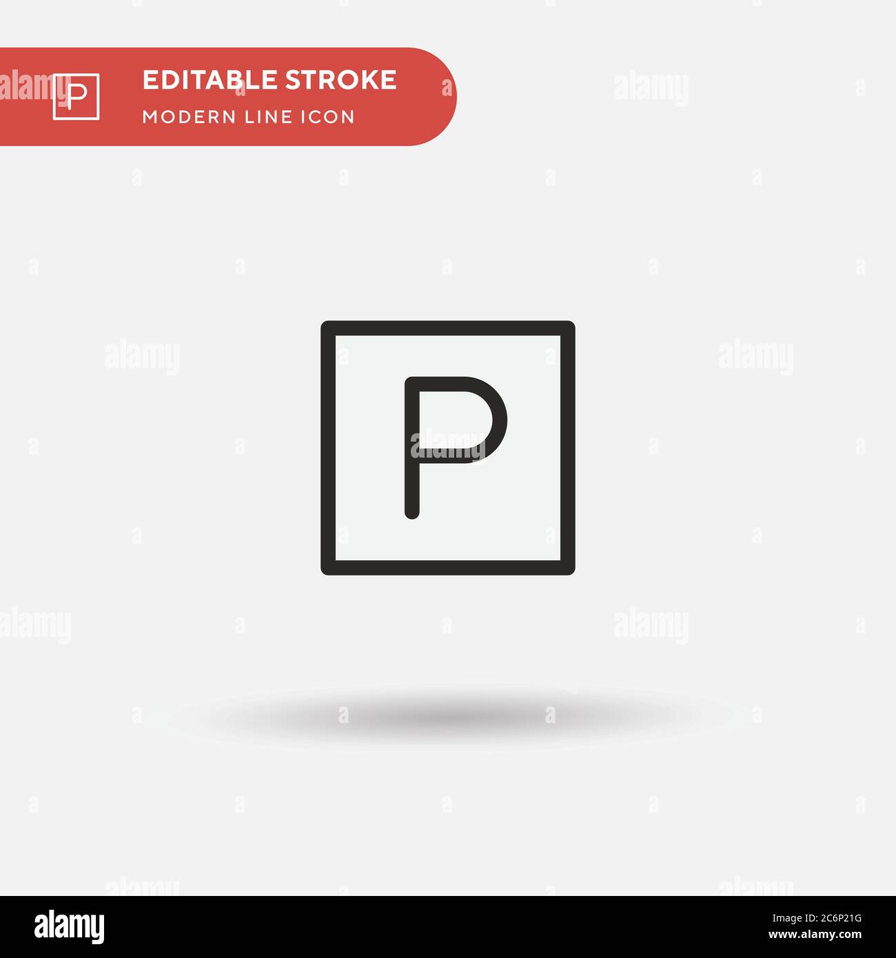 Parking Simple vector icon. Illustration symbol design template for web ...