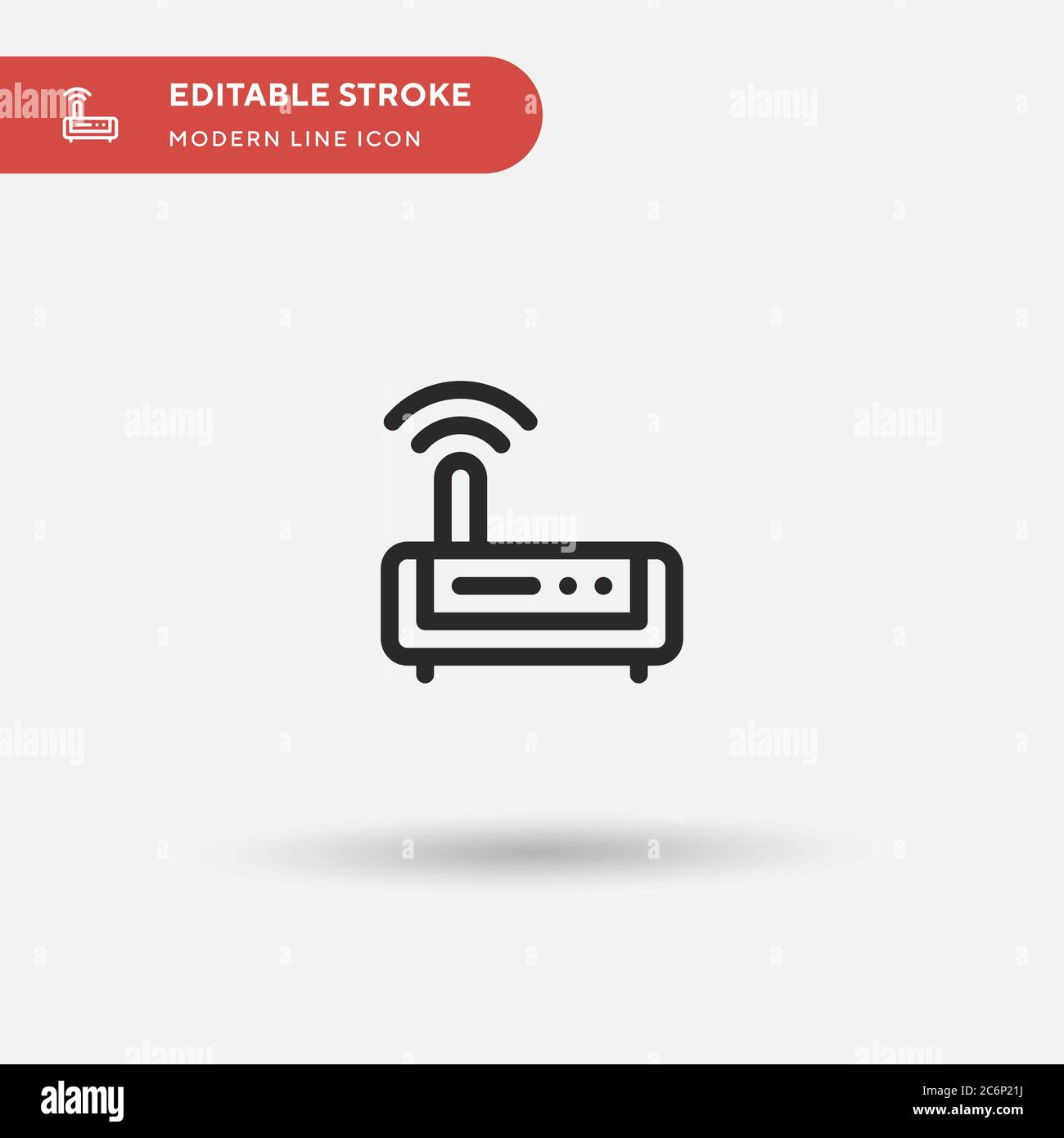 Modem Simple vector icon. Illustration symbol design template for web mobile UI element. Perfect ...