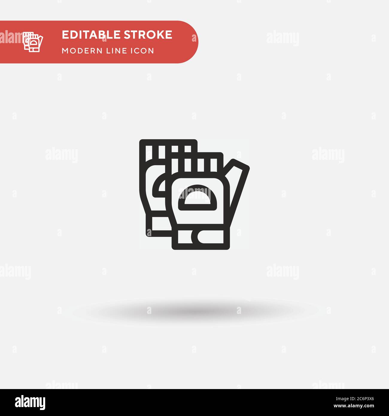 Gloves Simple vector icon. Illustration symbol design template for web ...