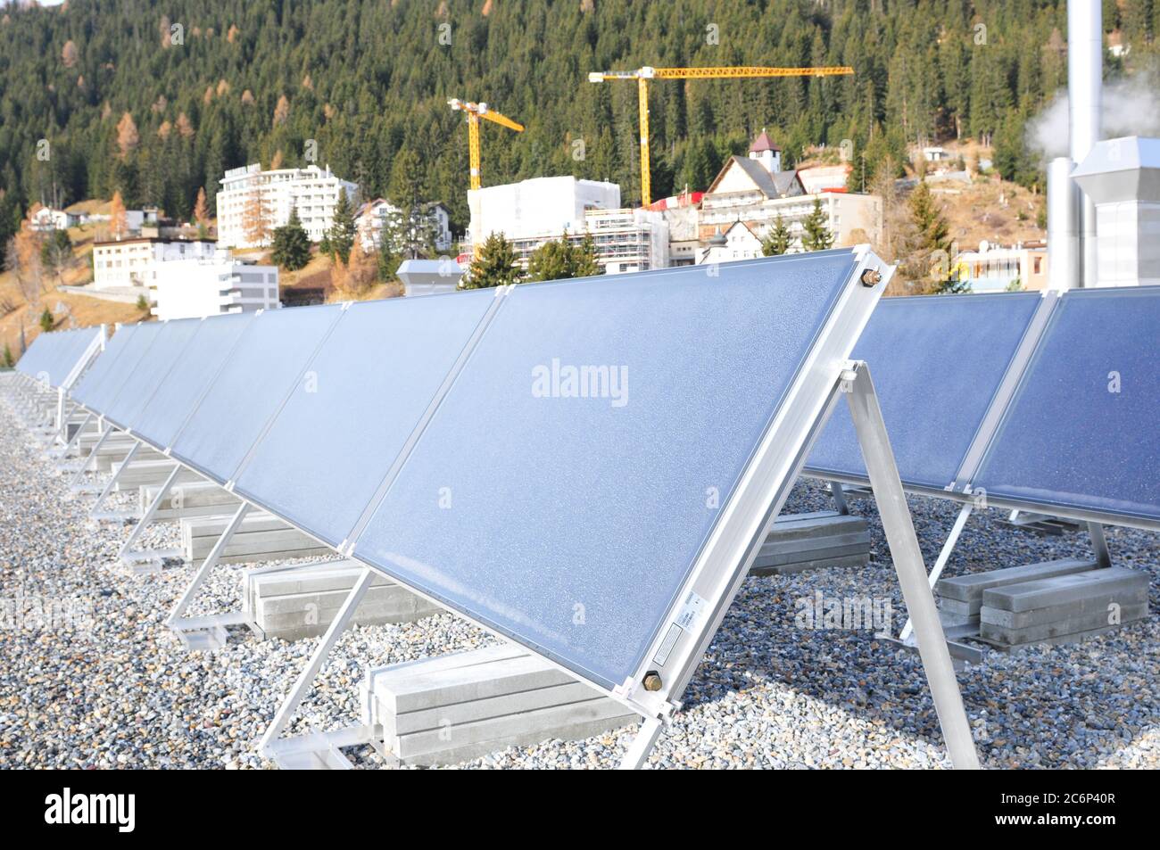 Solar panels roof switzerland hi-res stock photography and images - Alamy