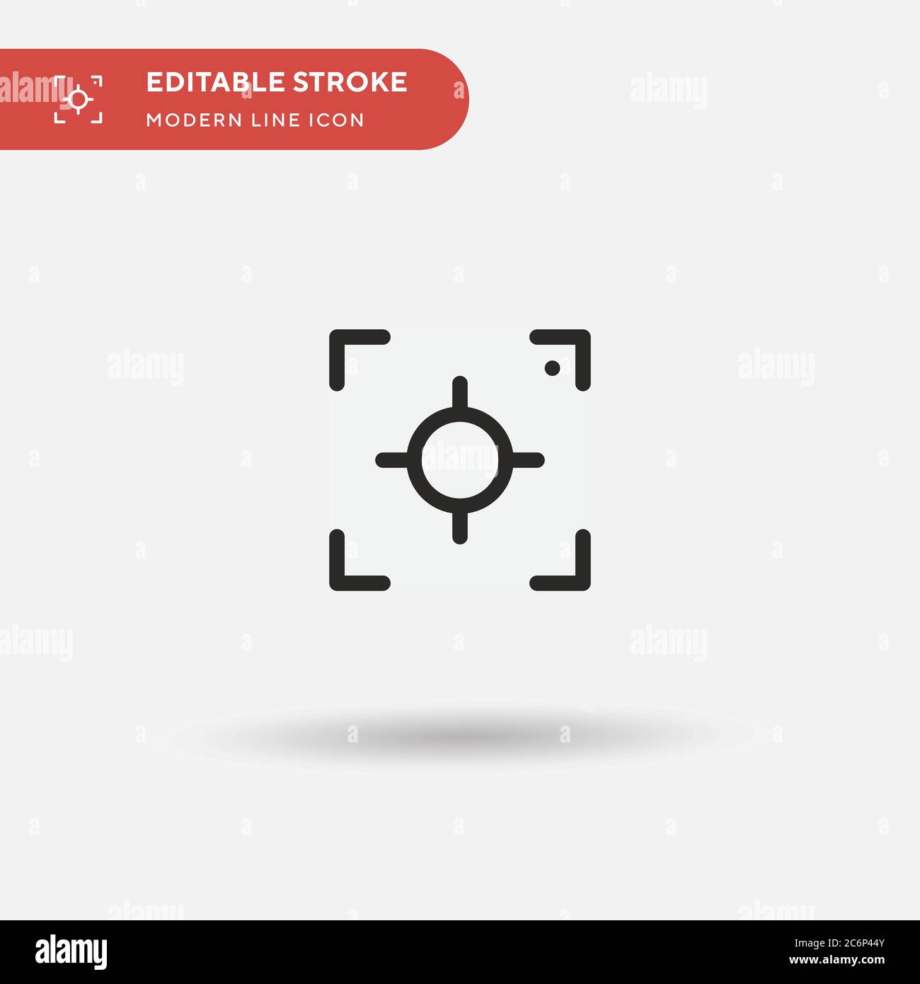 Focus Simple vector icon. Illustration symbol design template for web ...