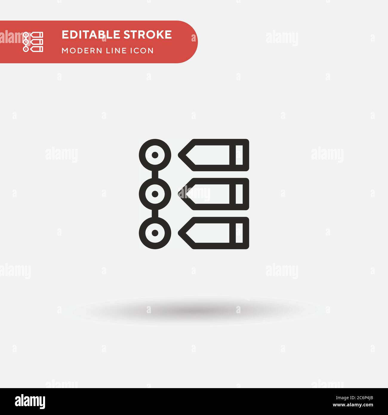 Timeline Simple vector icon. Illustration symbol design template for ...