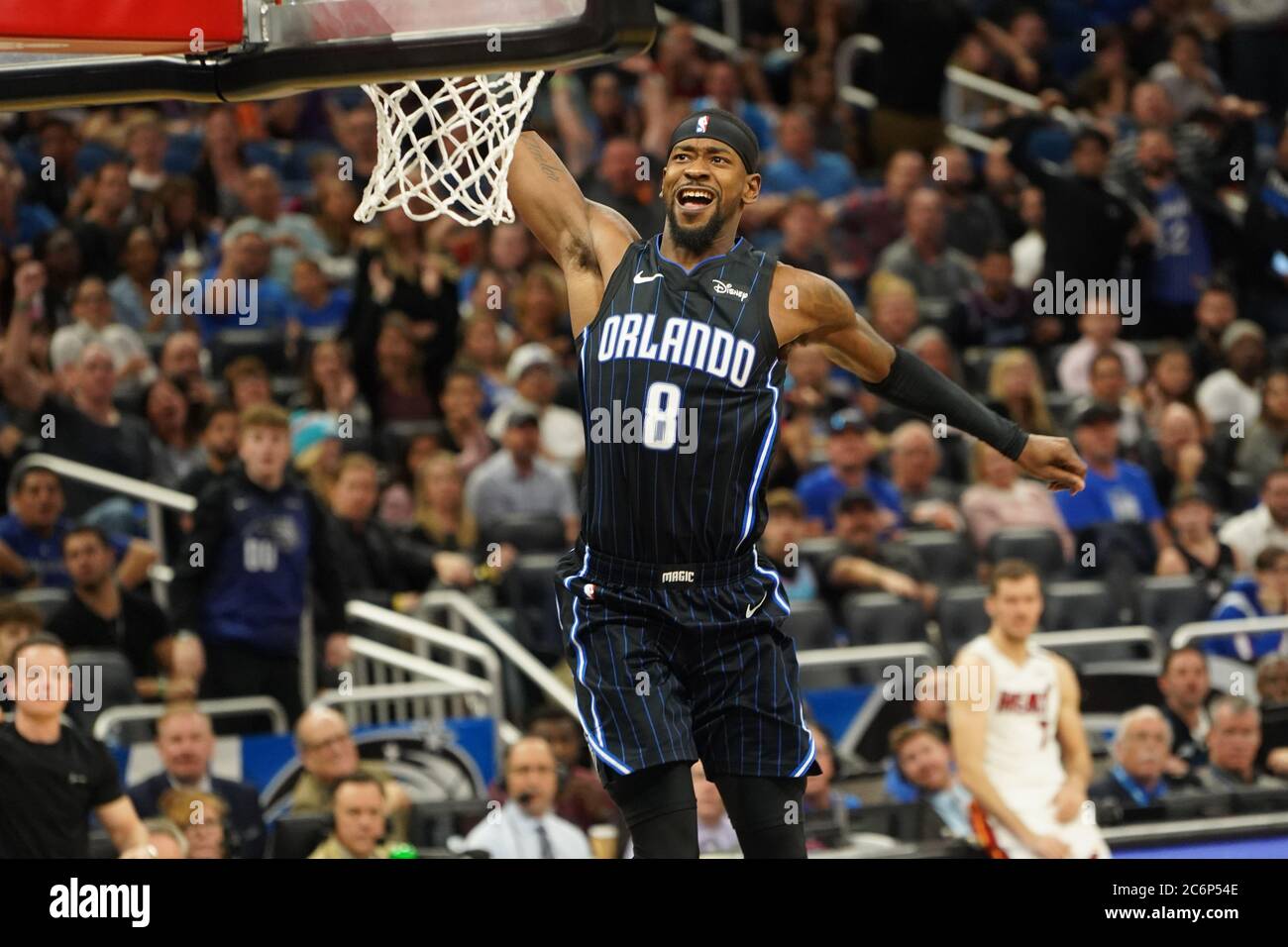 Orlando Magic Guard-Forward Terrence Ross makes a dunk. (Amway Center ...