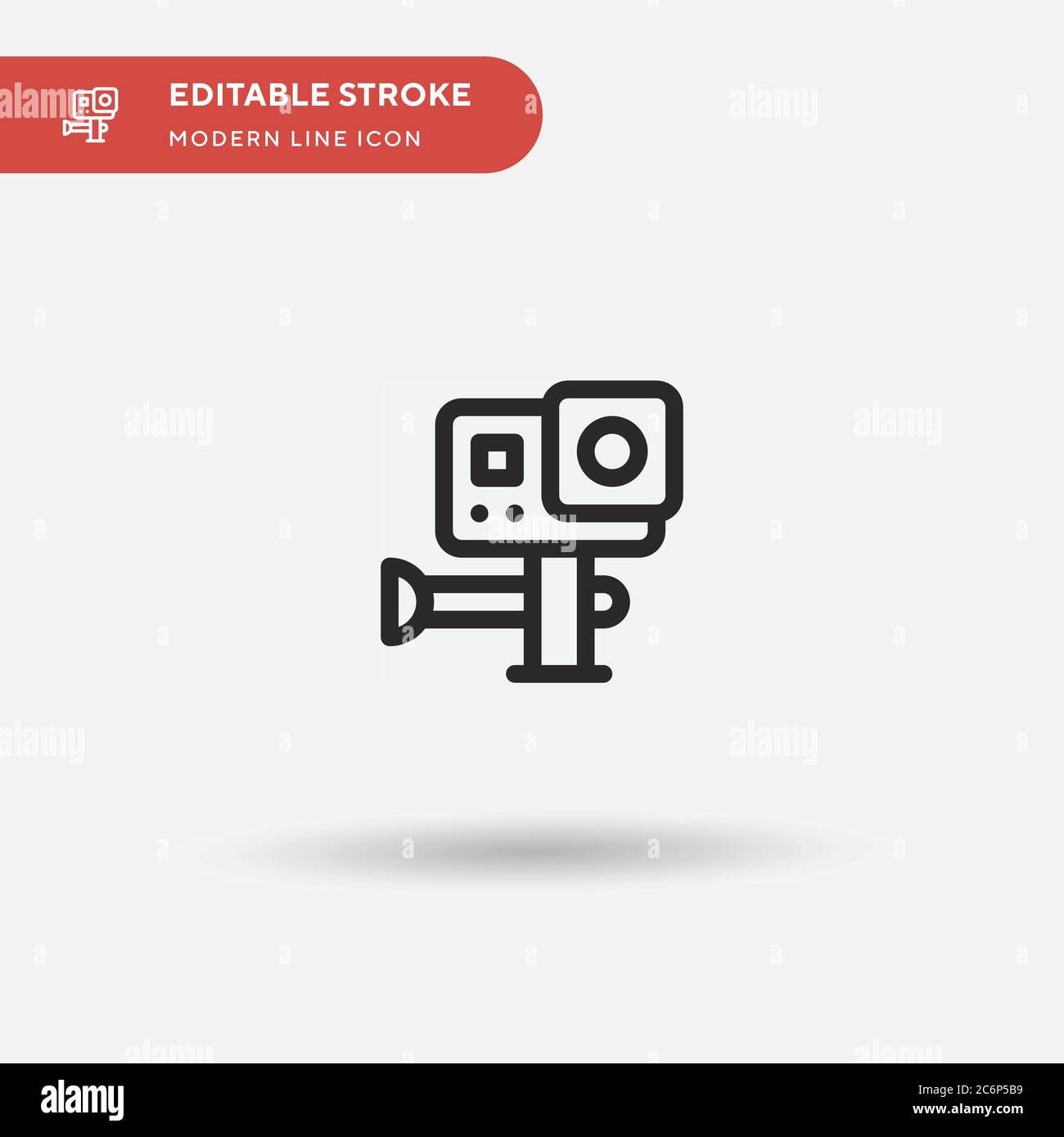 Gopro Simple vector icon. Illustration symbol design template for web ...