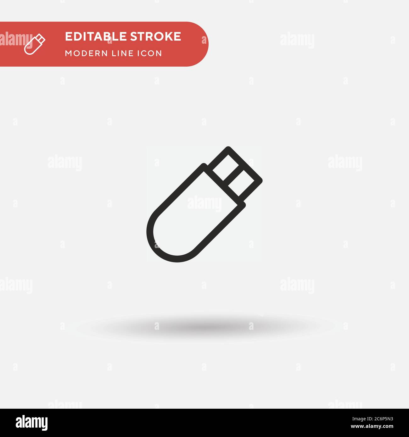 Usb Simple vector icon. Illustration symbol design template for web ...